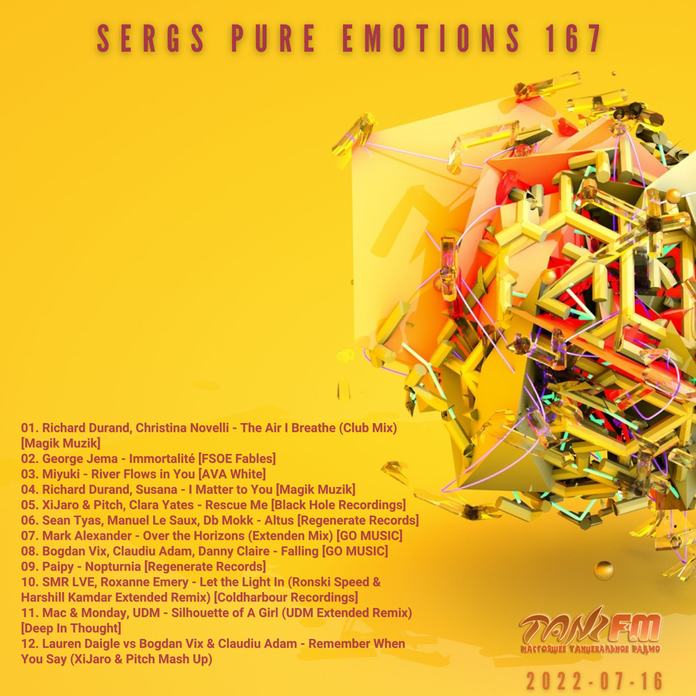 SergS - Pure Emotions 167 (2022-07-16) – SergS
