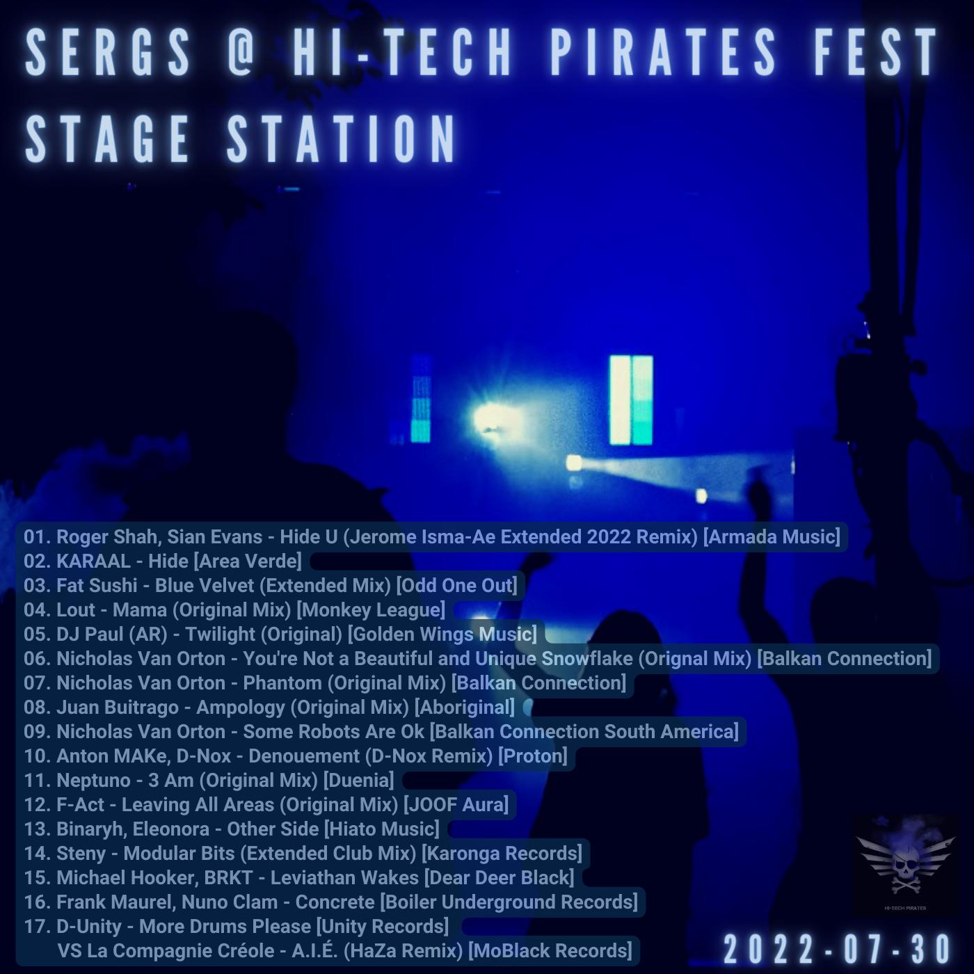 SergS @ HI-TECH Pirates Fest, stage STATION (2022-07-30) – SergS