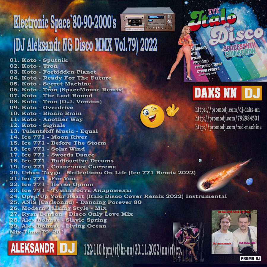 DJ Daks NN™ - Electronic Space`80-90-2000's (NG Disco Mix Vol.79) 2022 – Mr. DJ Daks NN